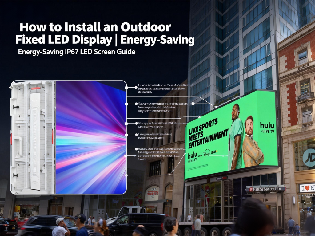 🎥 How to Install an Outdoor Fixed LED Display | Energy-Saving IP67 LED ...